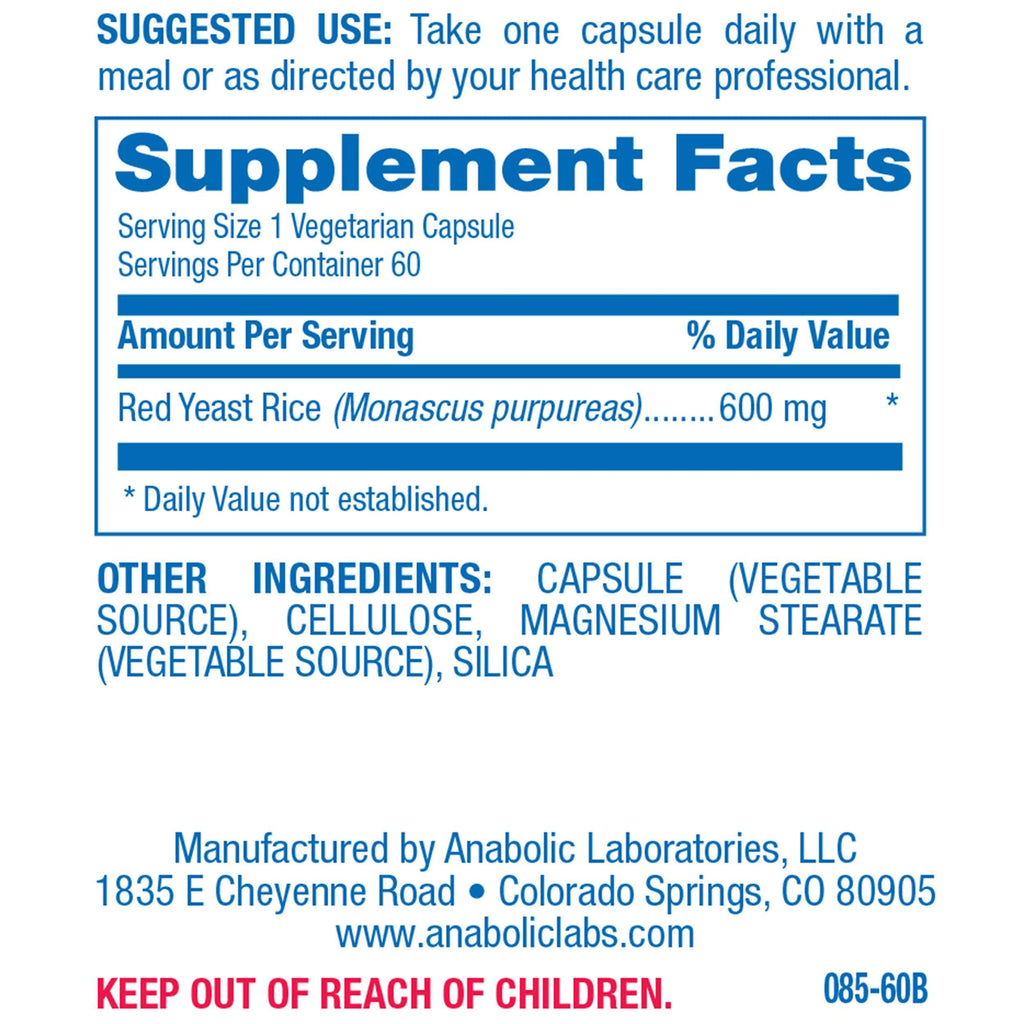 support healthy cholesterol with red yeast rice
