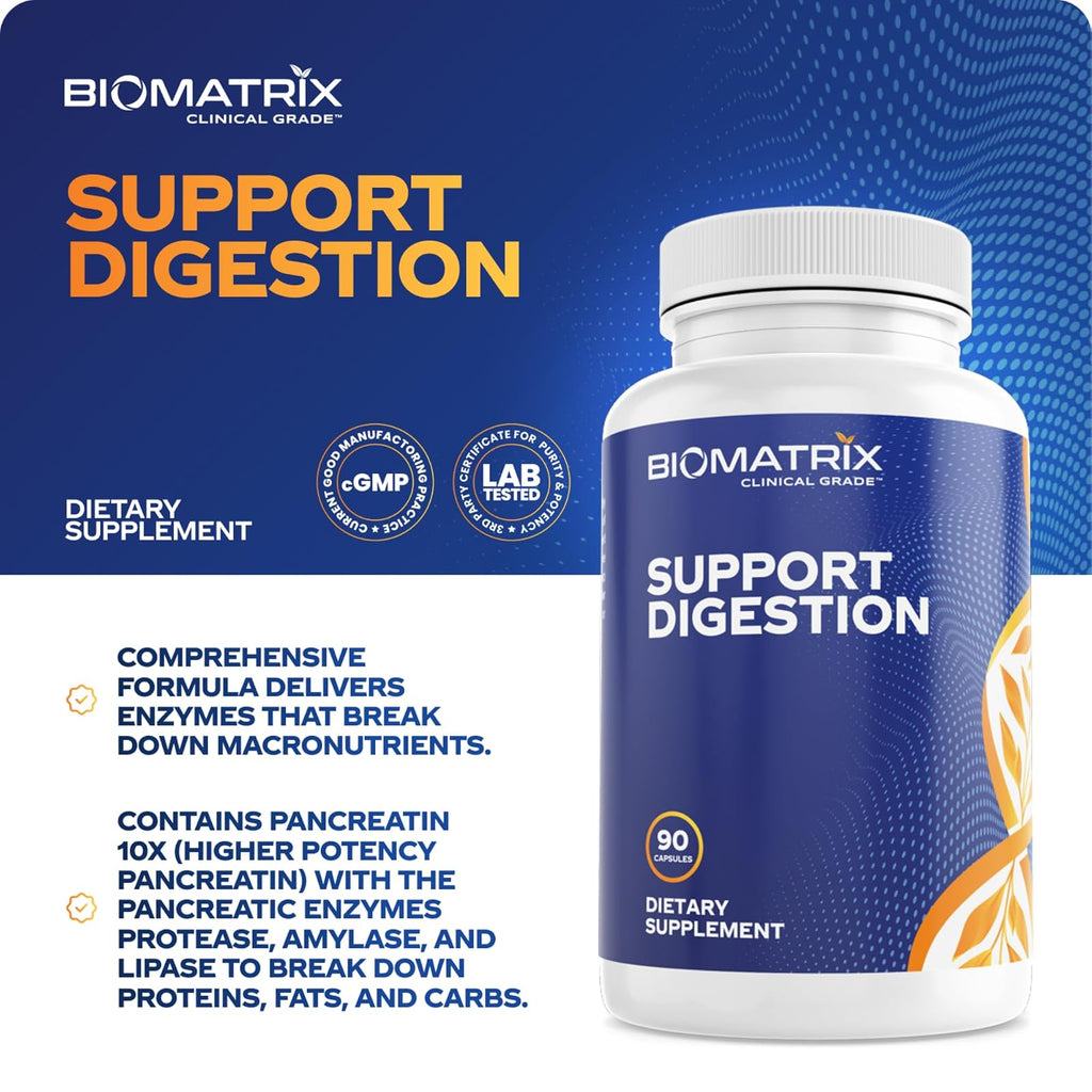 support healthy digestion with digestive enzymes