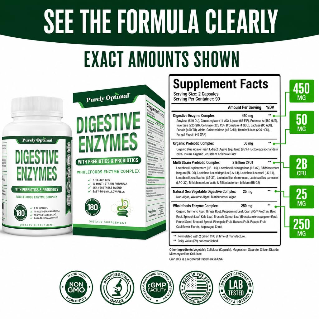 support healthy digestion with enzymes