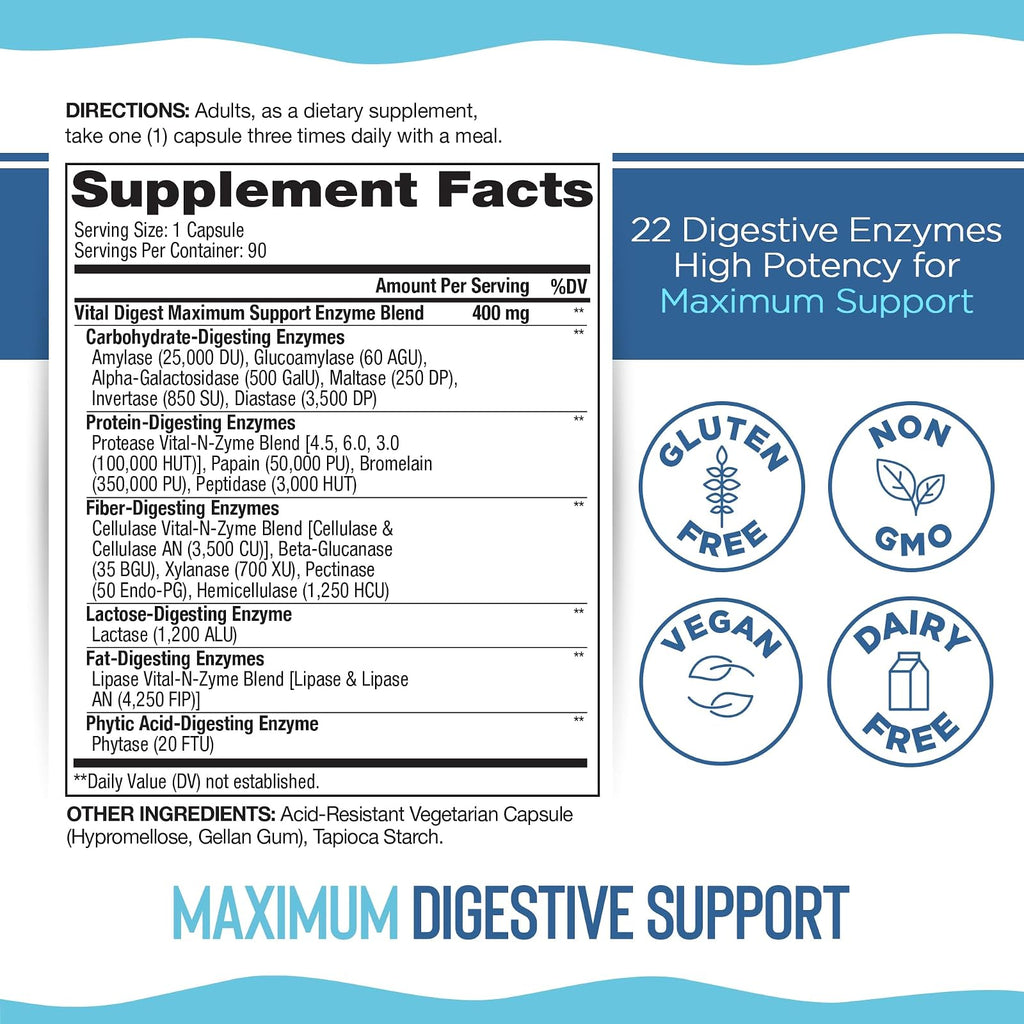 support healthy digestion with enzymes