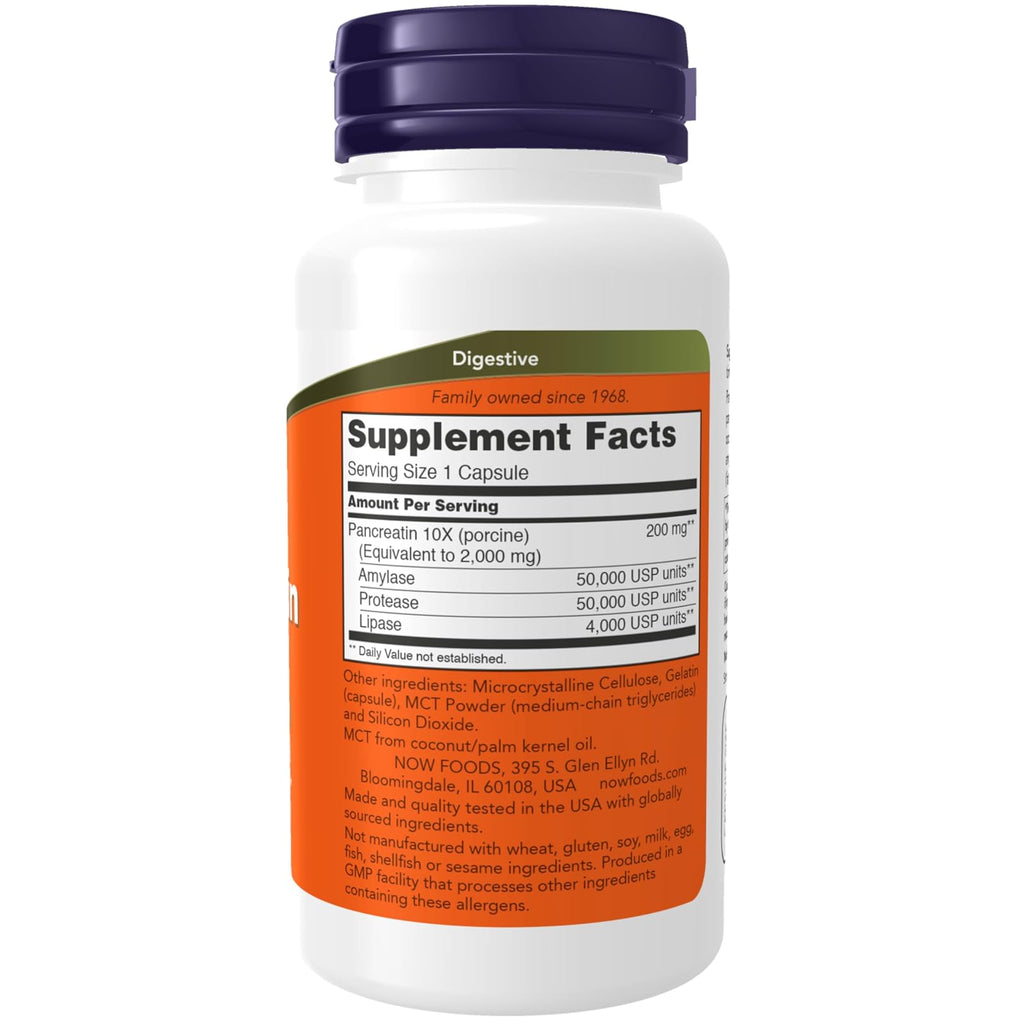 Support healthy digestion with NOW Pancreatin