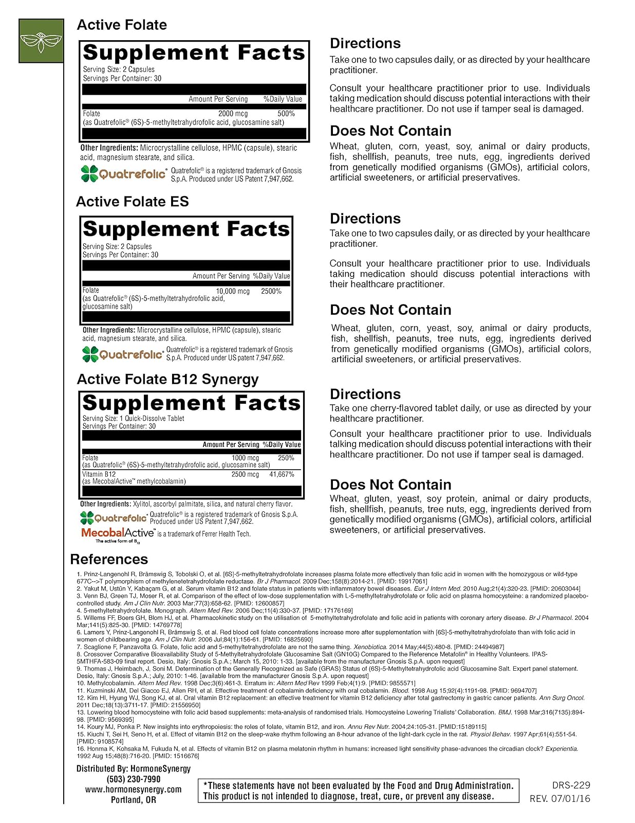 support healthy folate levels