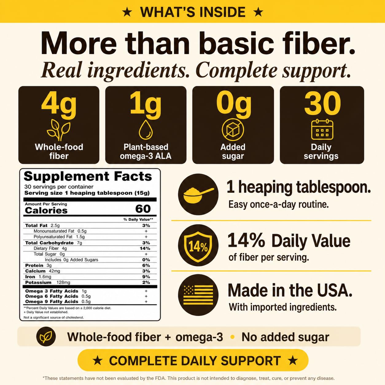 support healthy gut flora with fiber