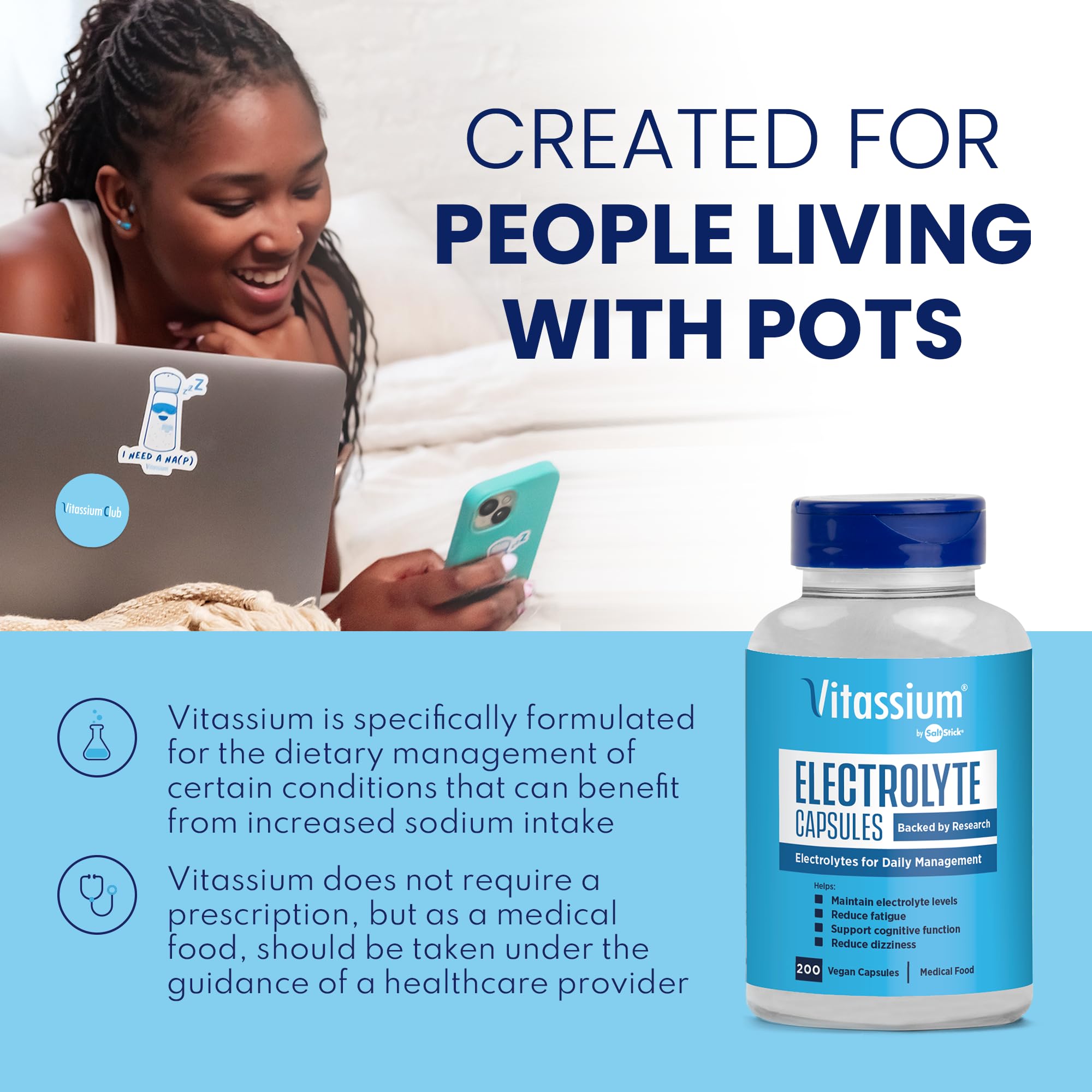 Support healthy hydration with sodium