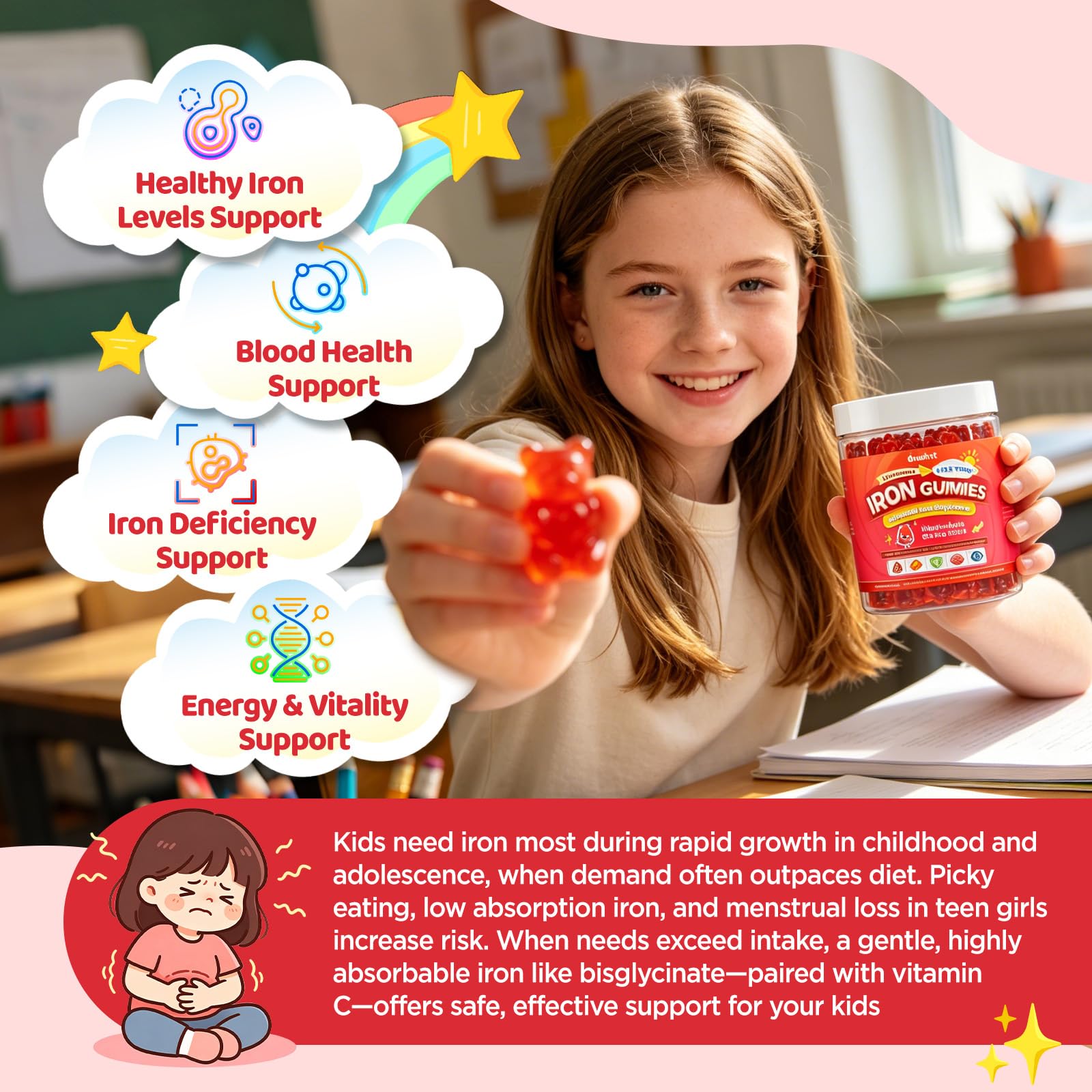 support healthy iron levels