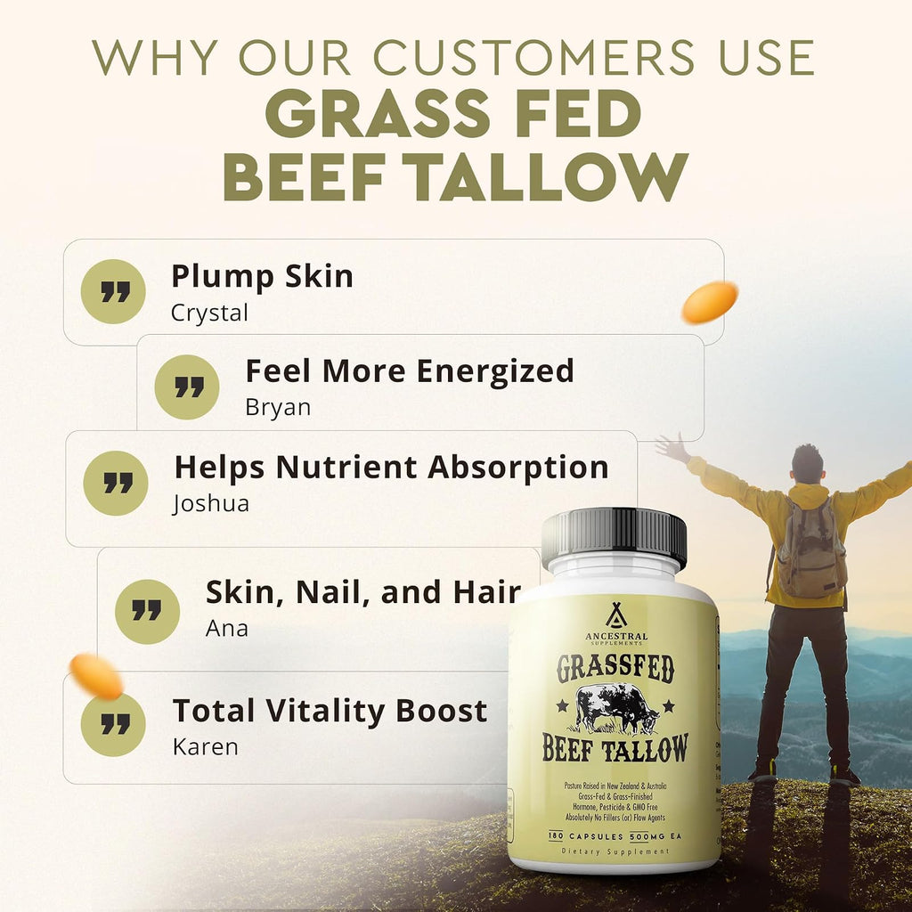 support healthy metabolism with beef tallow