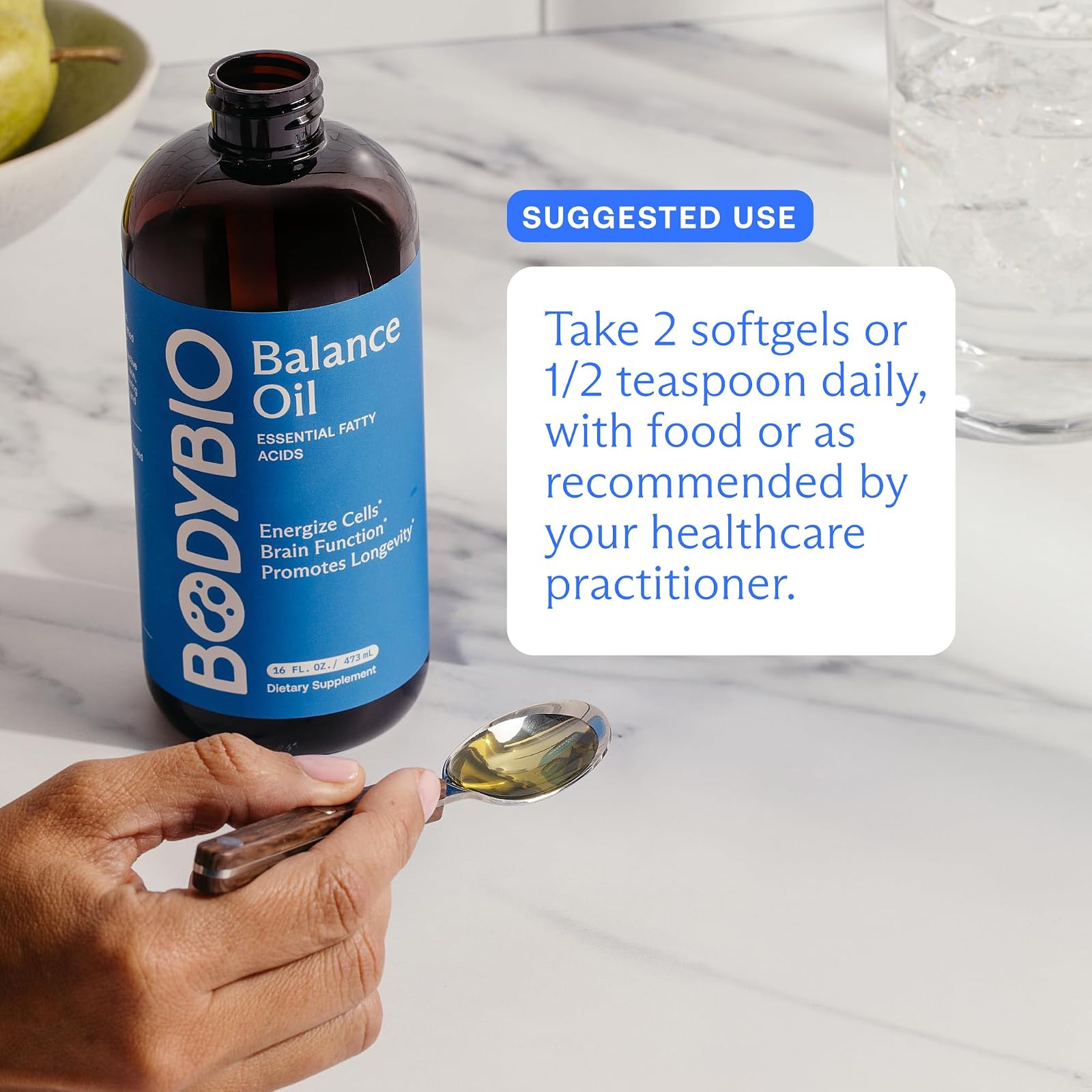 Support heart health with BodyBio oil