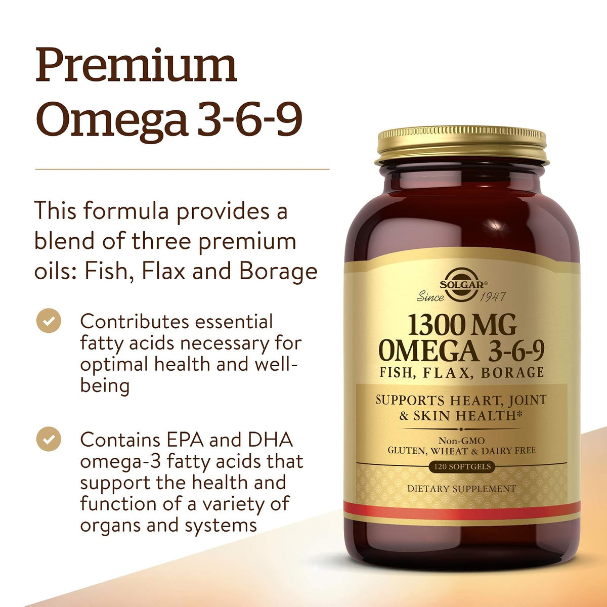Support heart health with Omega 3-6-9