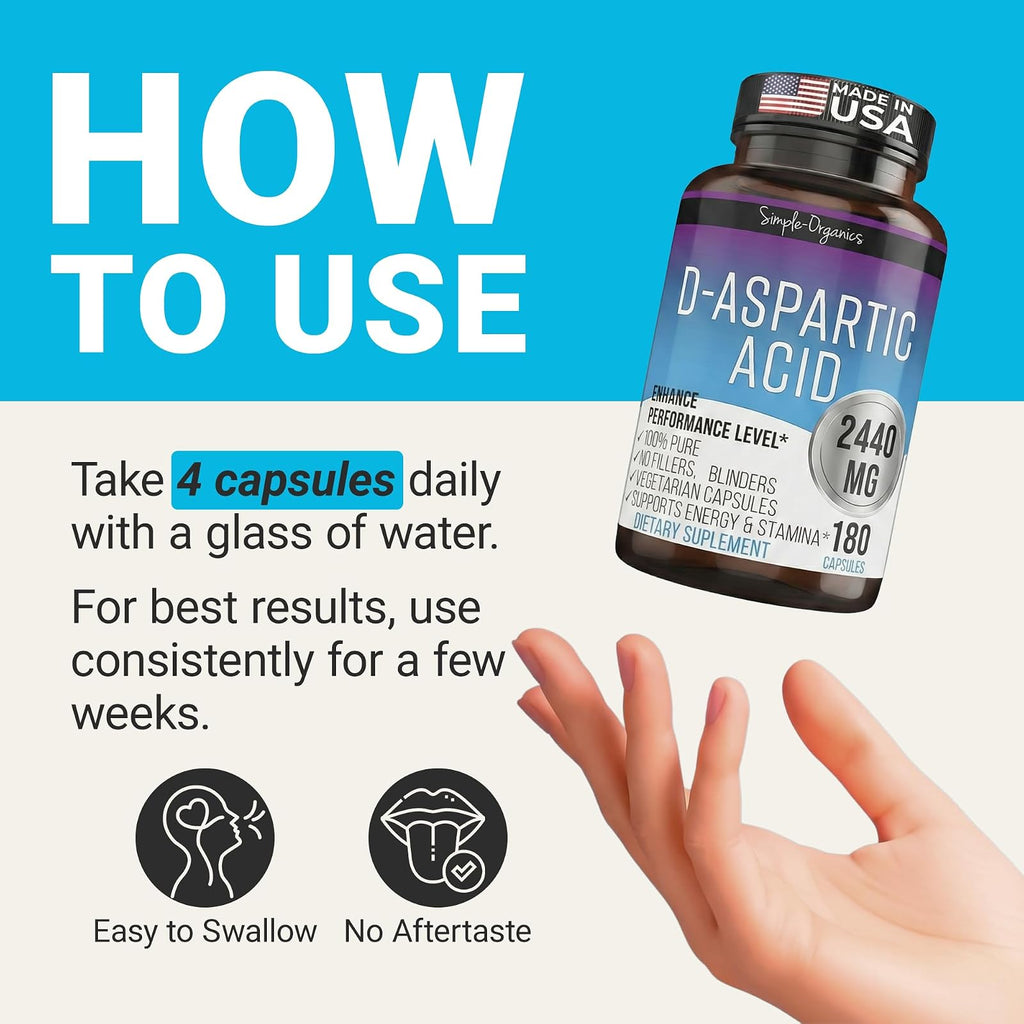 support hormonal balance D-Aspartic Acid