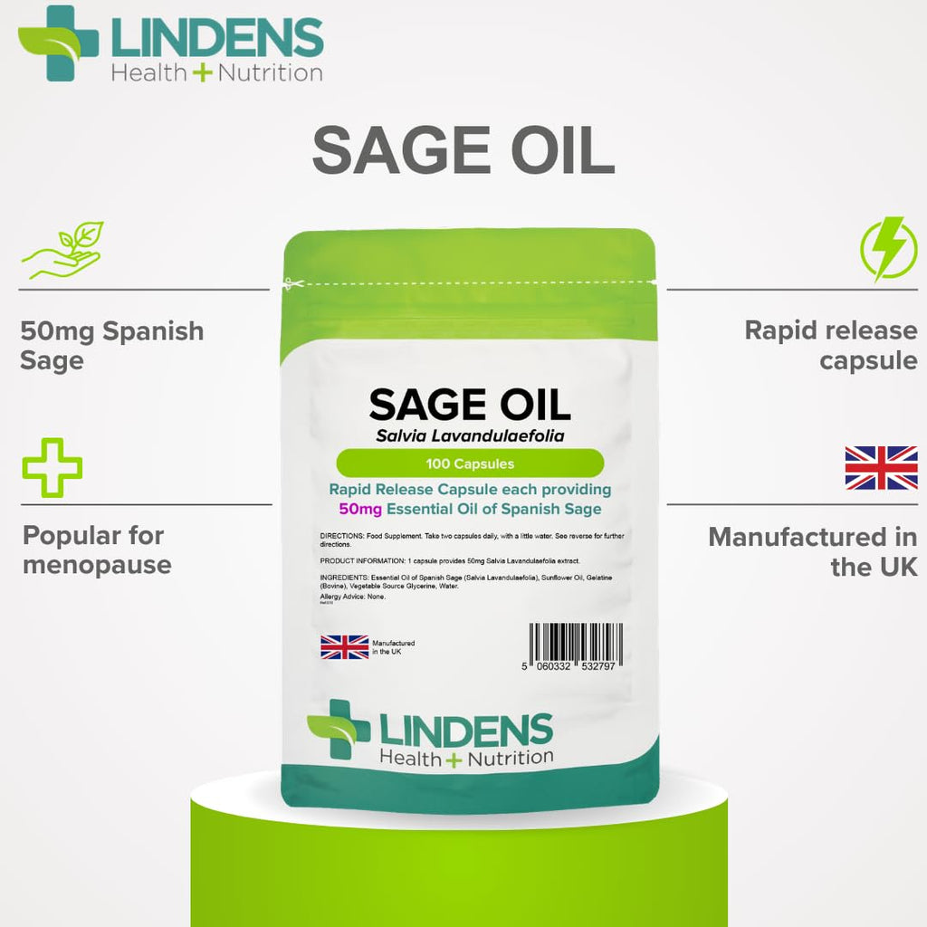 Support hormonal balance with sage capsules