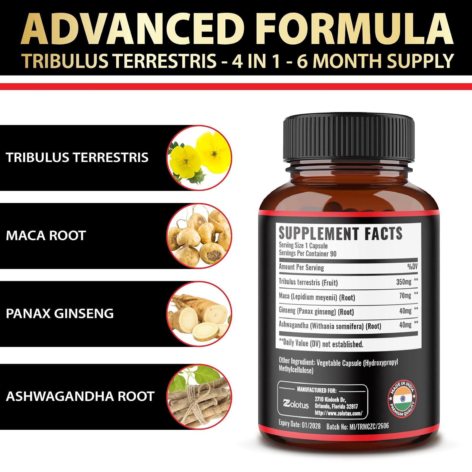 Support hormonal balance with Tribulus Terrestris