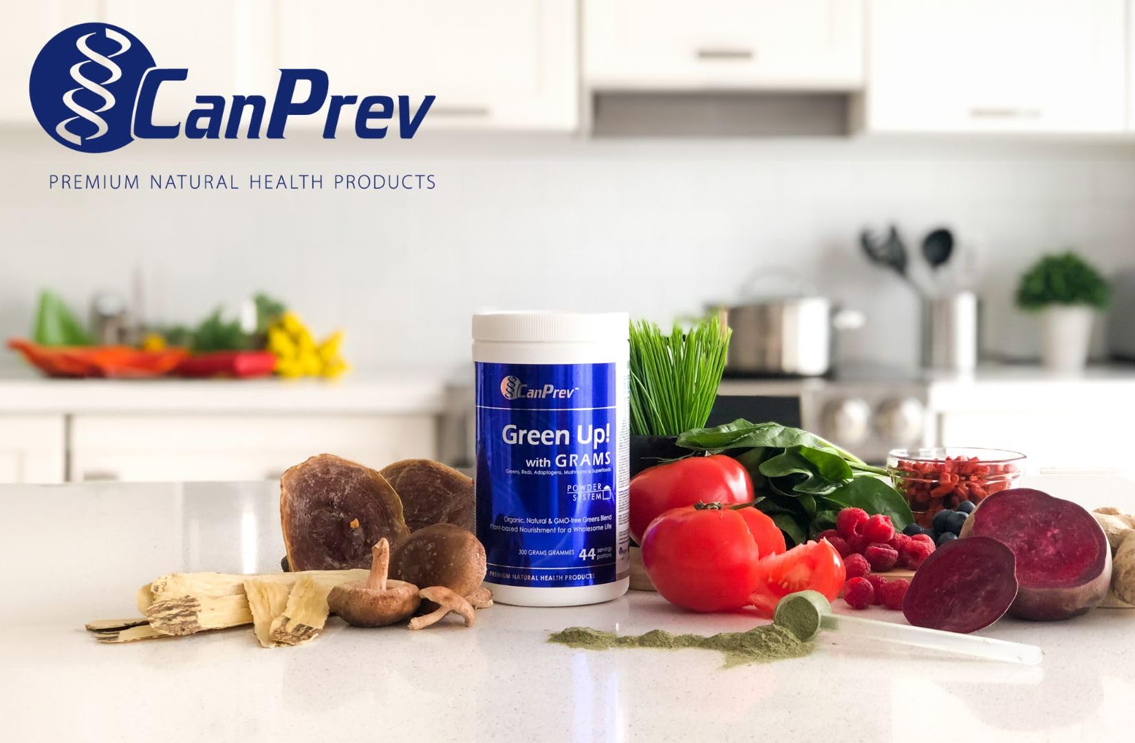 support immune health with greens powder