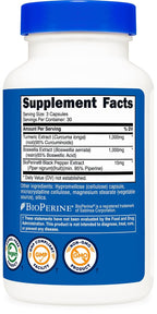 Support inflammation with Nutricost turmeric