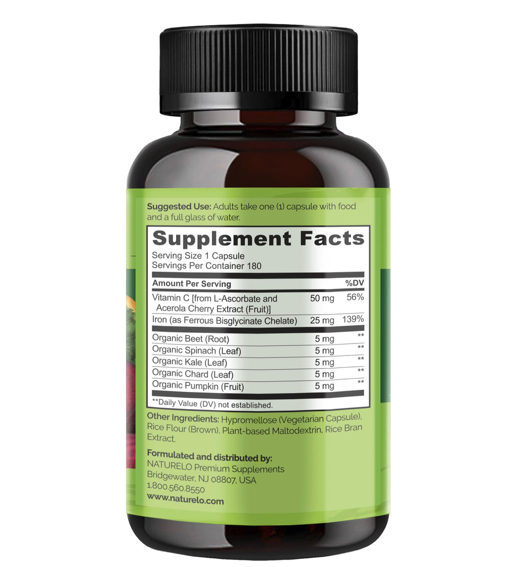 support iron intake with NATURELO