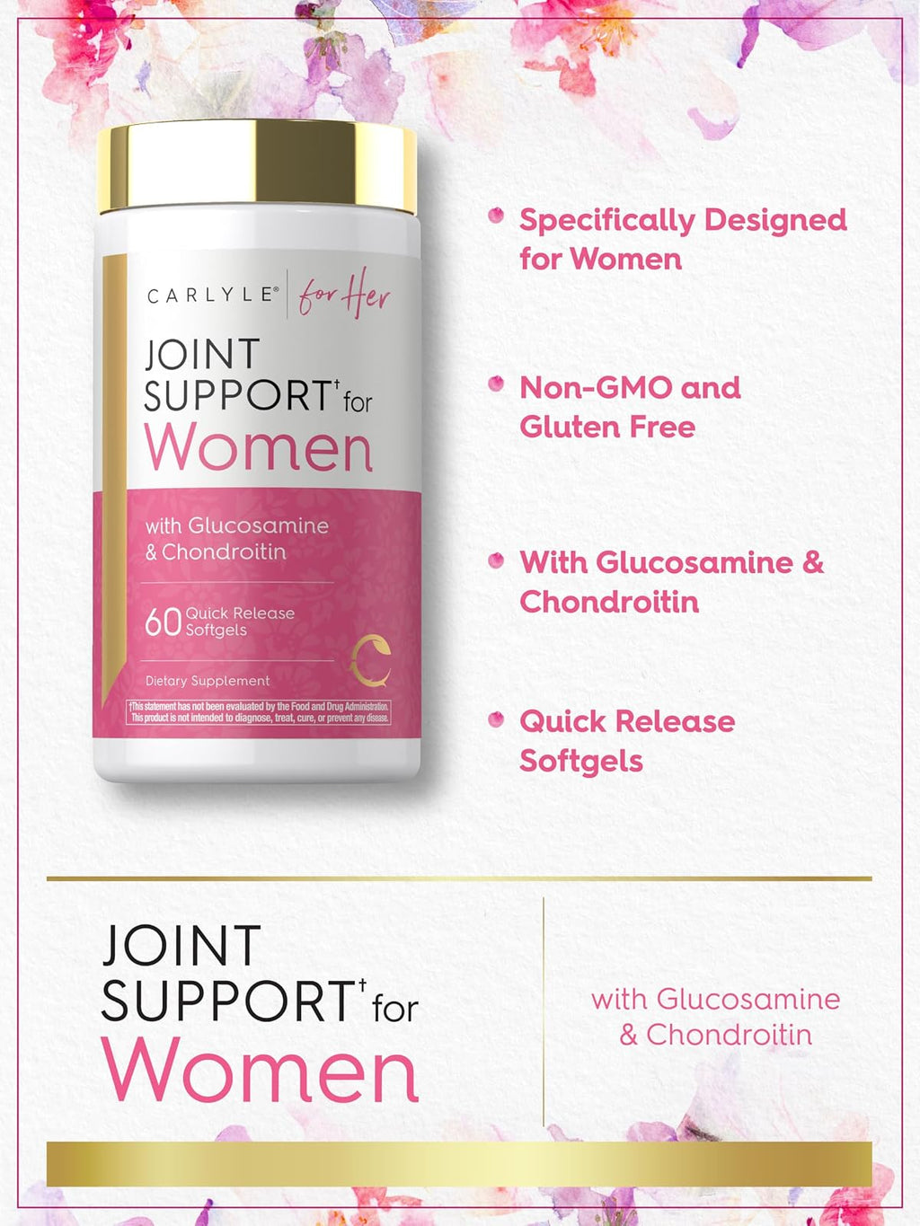 Support joint comfort with Carlyle