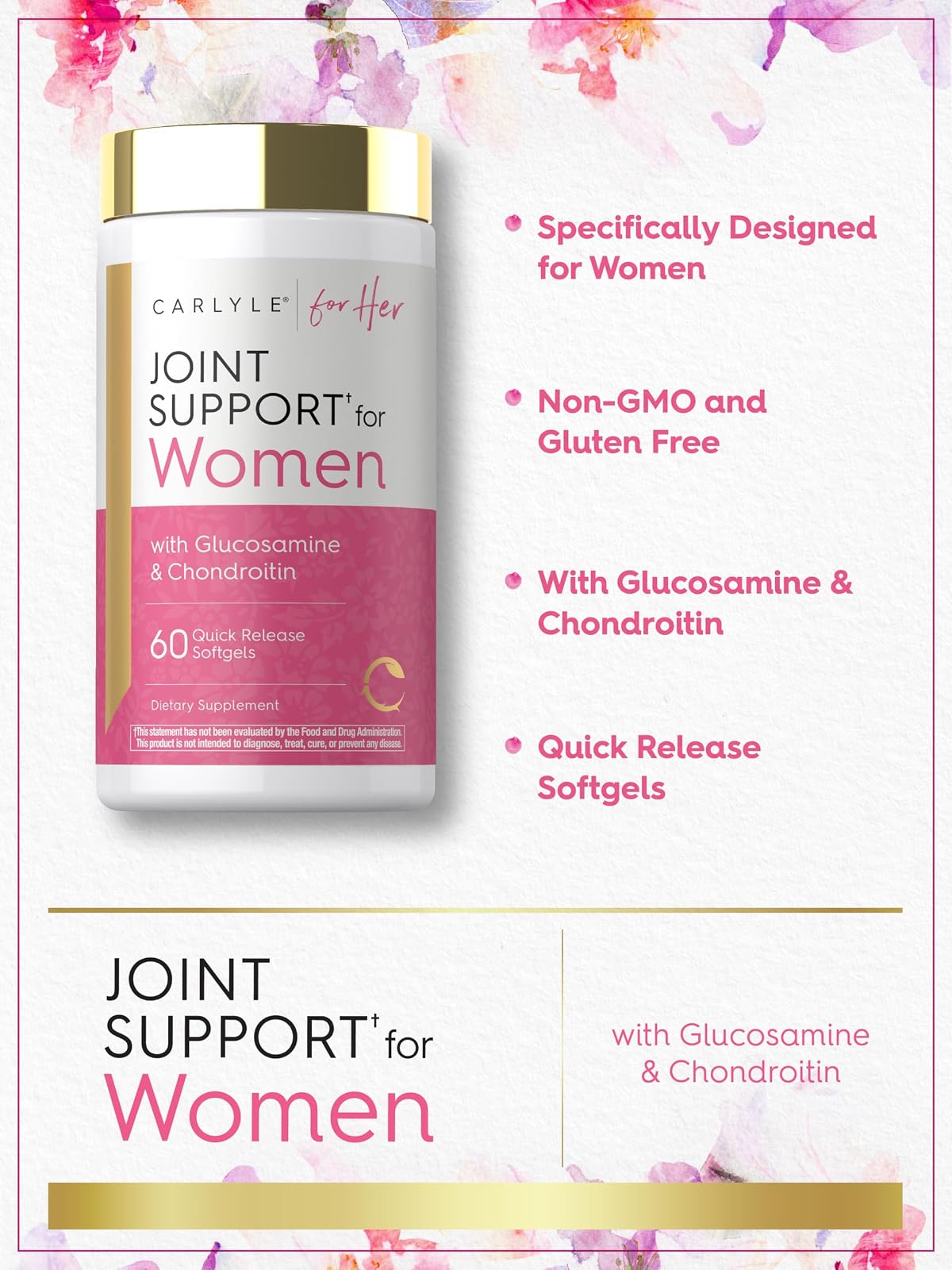 Support joint comfort with Carlyle