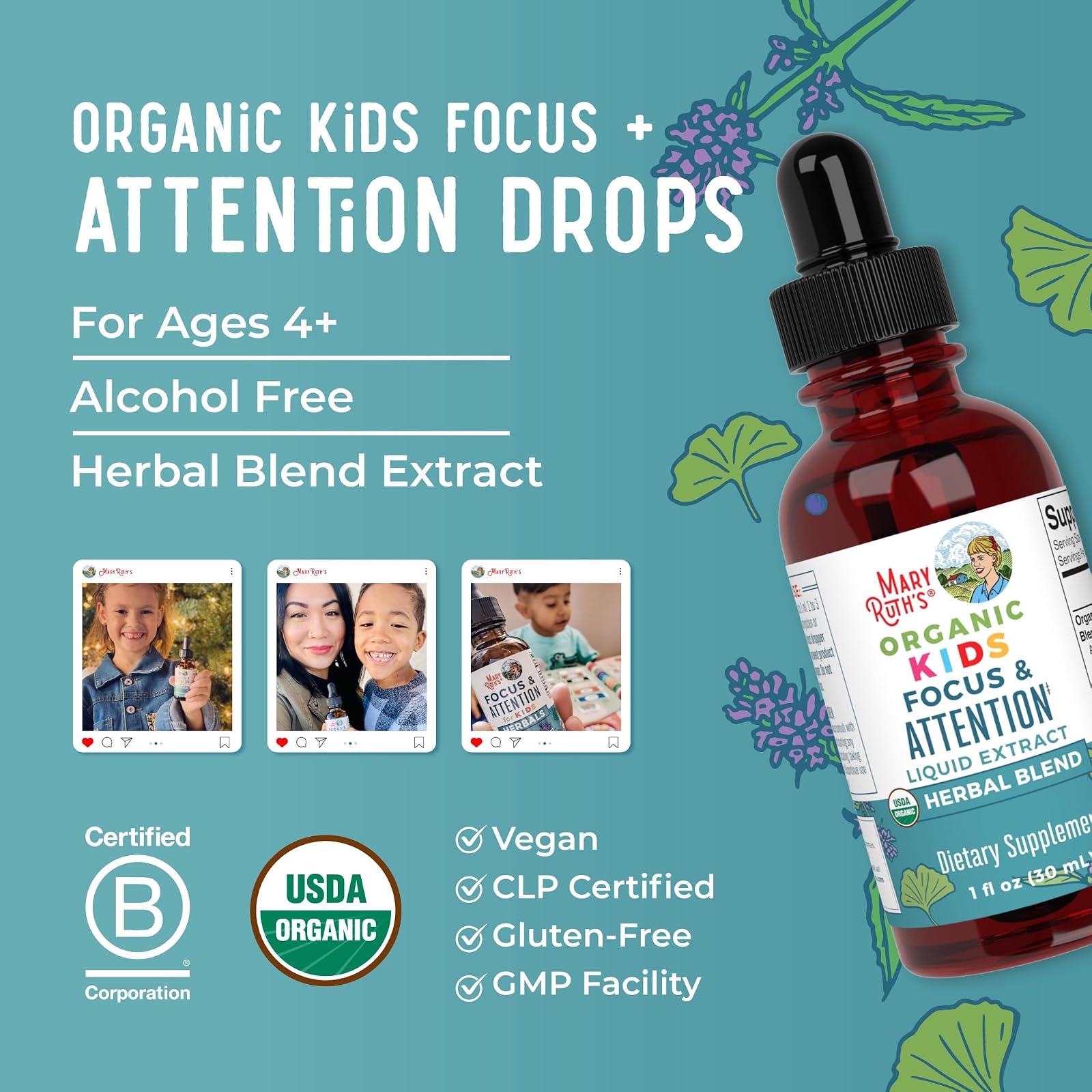 support kids attention with vitamins
