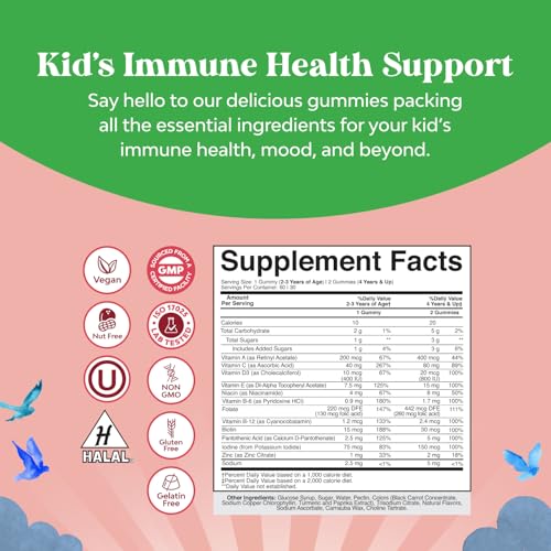 support kids' immune system with vitamins