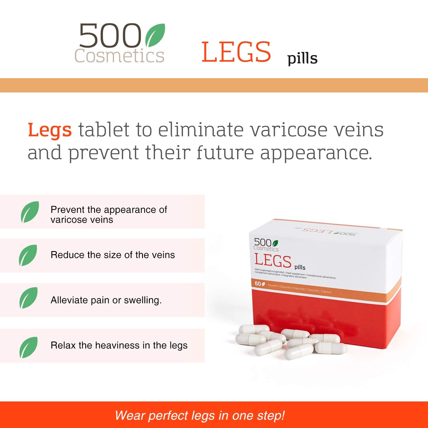 support leg comfort with natural capsules
