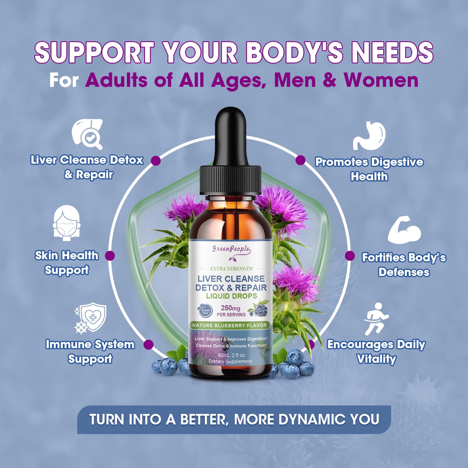 support liver function with herbal drops
