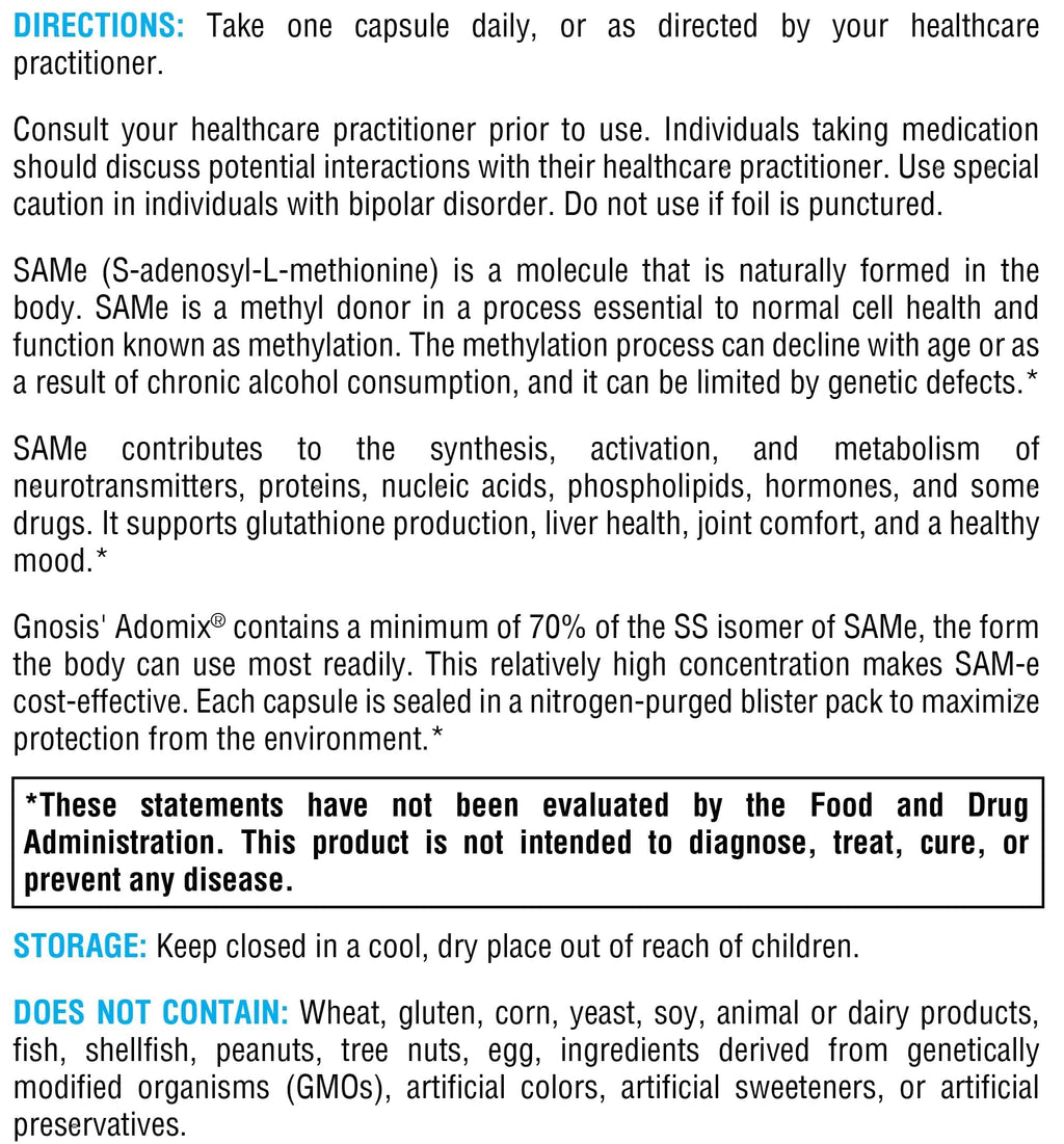 support liver function with SAM-e