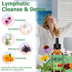 Support lymphatic health with drops