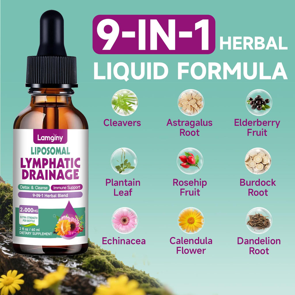 Support lymphatic health with drops