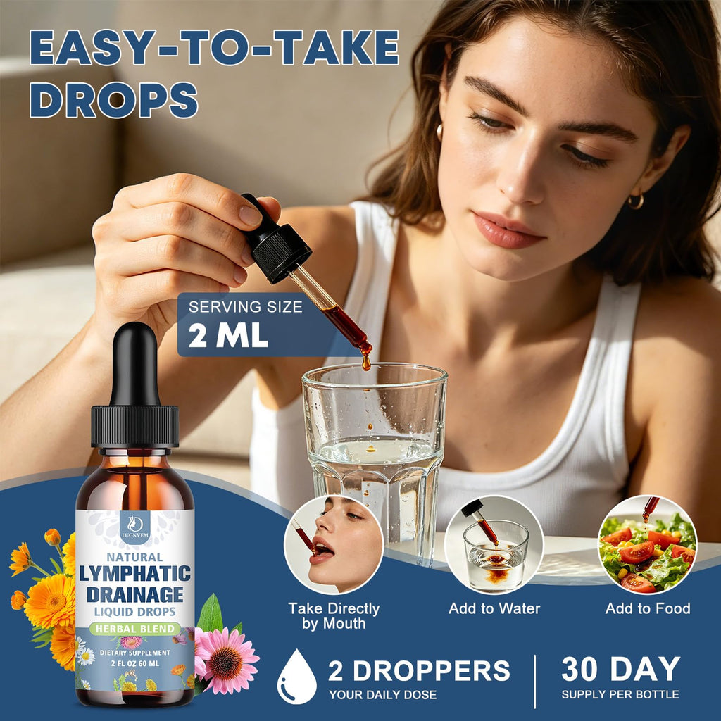 support lymphatic health with drops