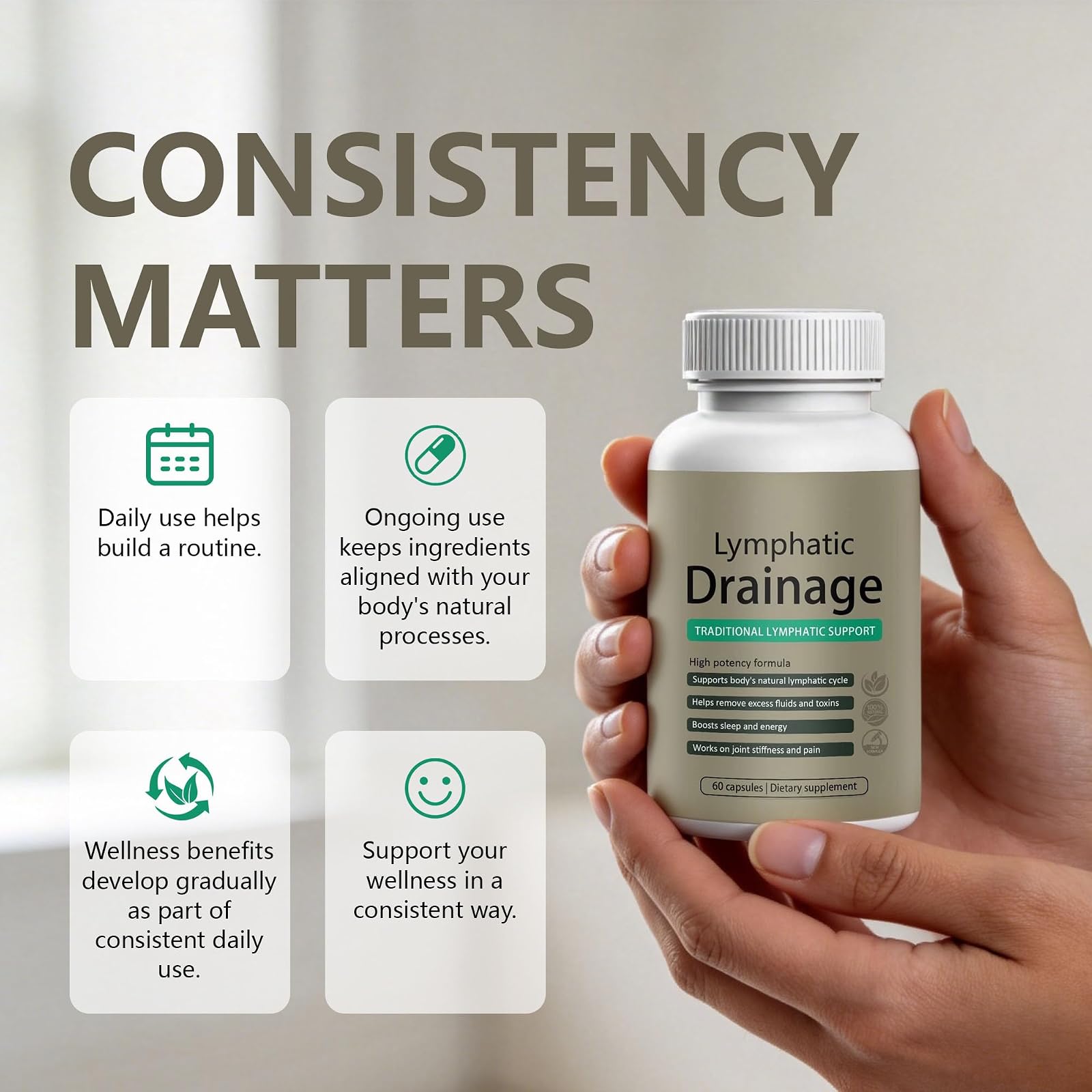 support lymphatic system with capsules