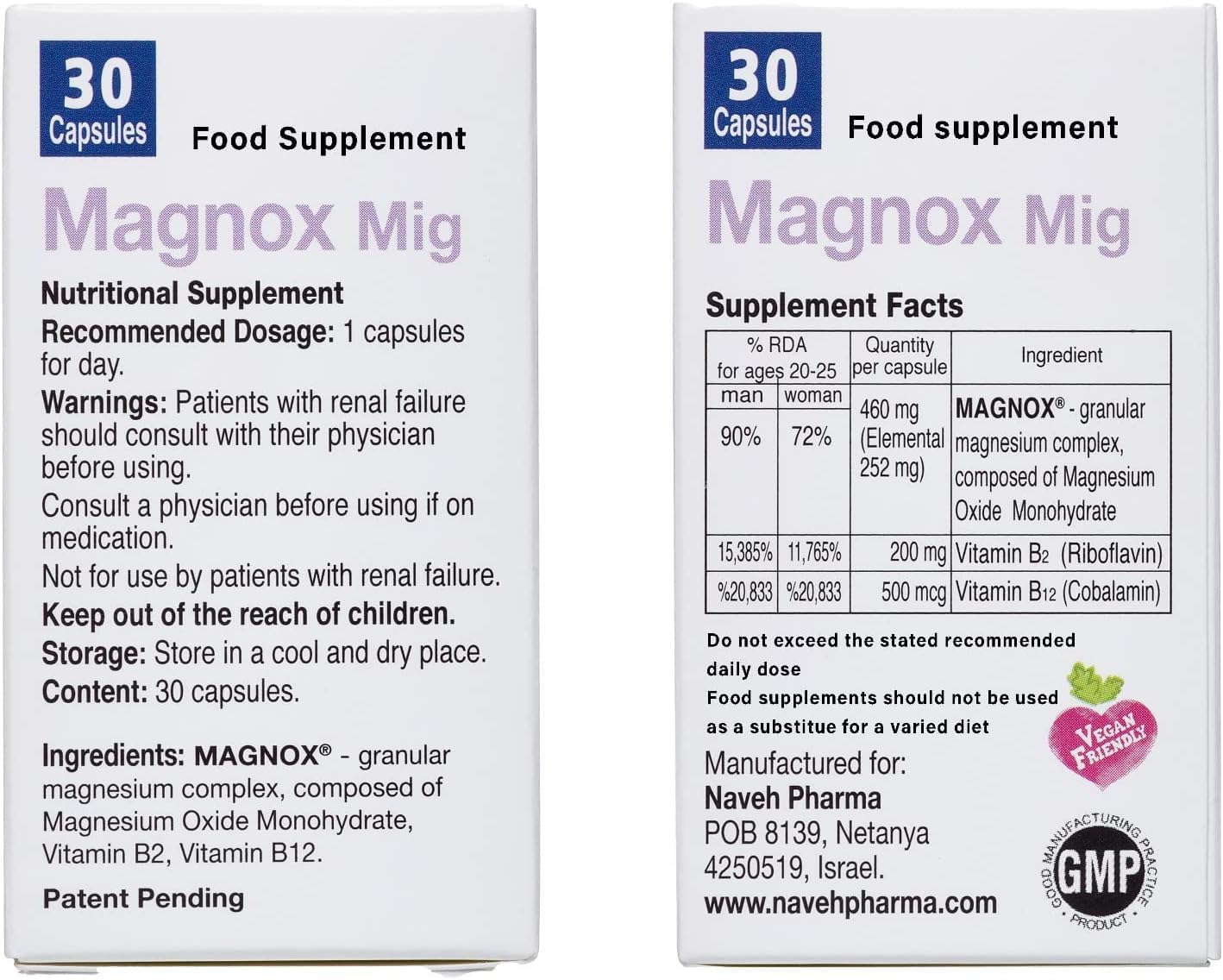 support magnesium levels with MAGNOX Mig