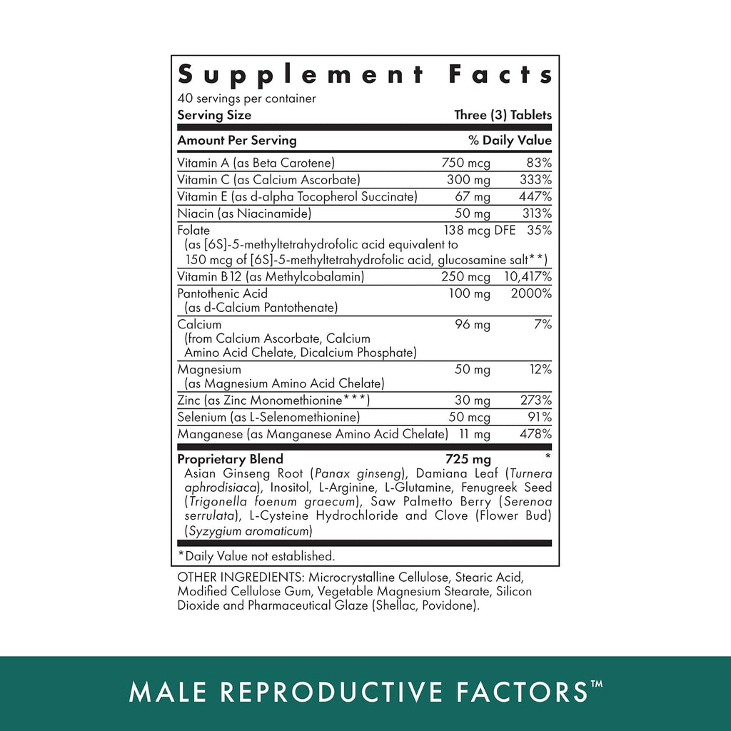 support male reproductive health vitamins