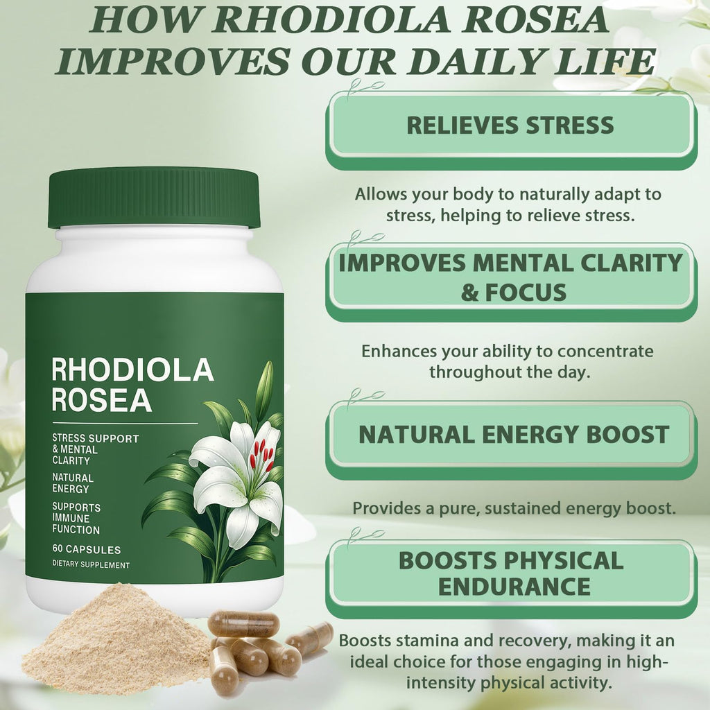 support mental clarity Rhodiola capsules