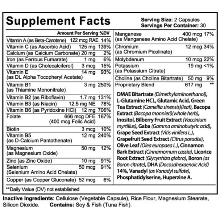 support mental clarity with blended vitamins