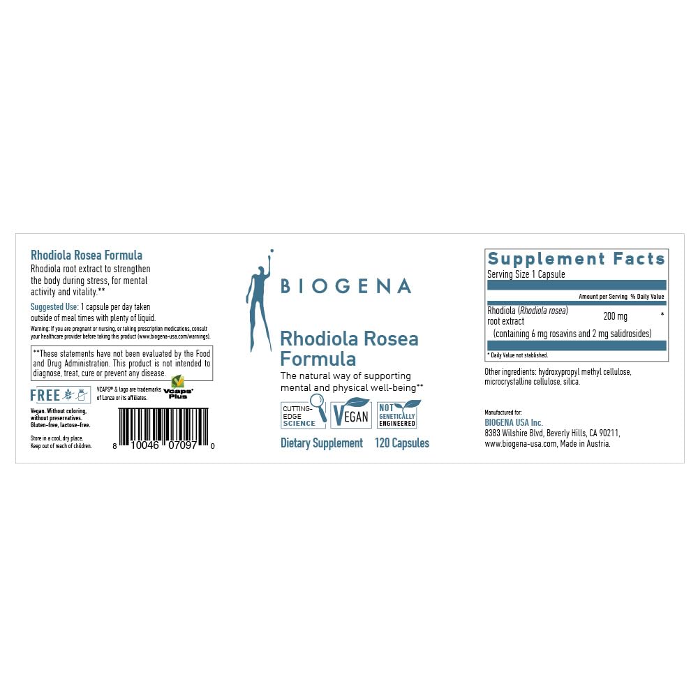 support mental clarity with Rhodiola