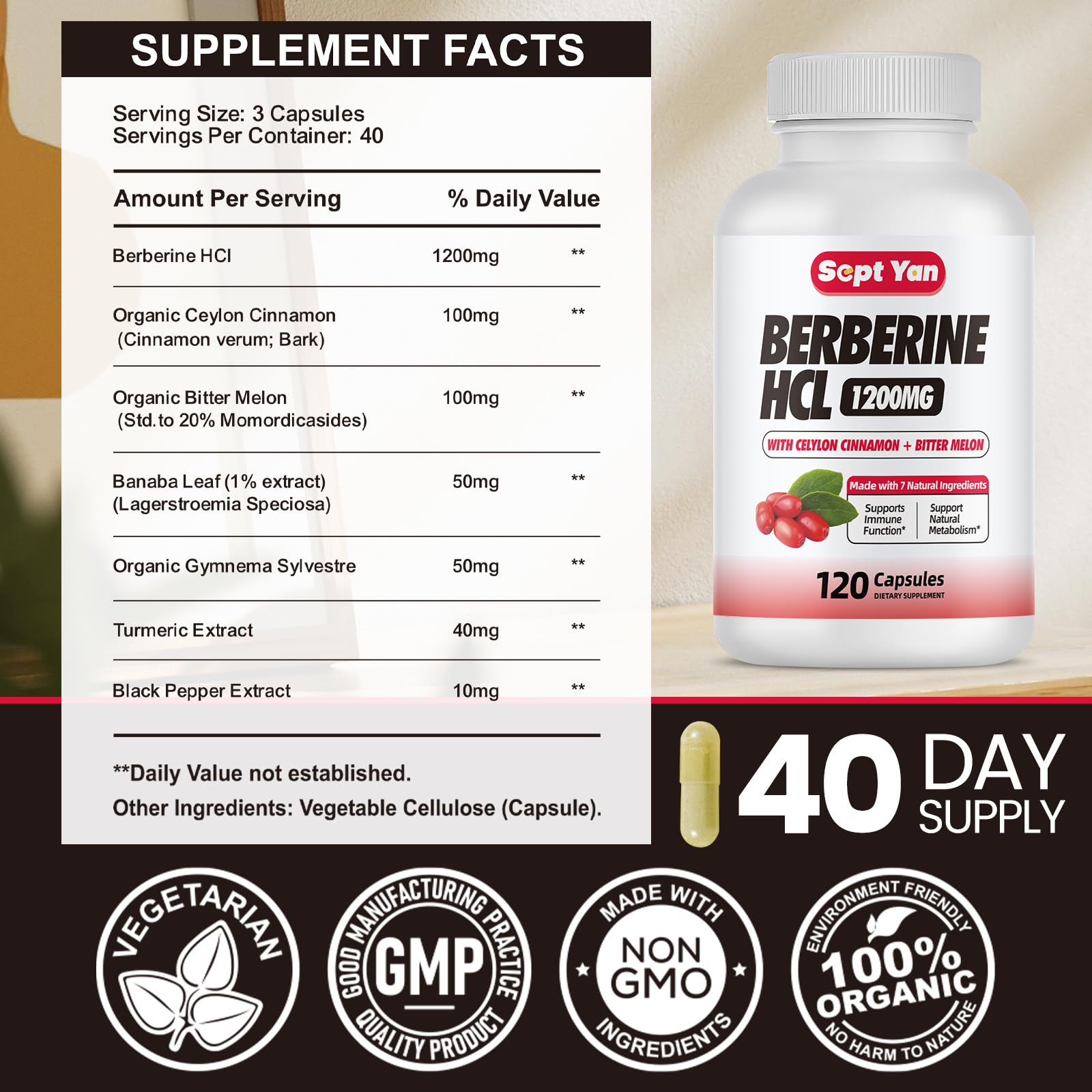 Support metabolism with berberine