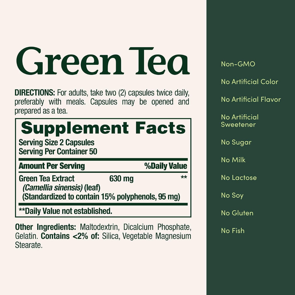 support metabolism with green tea extract