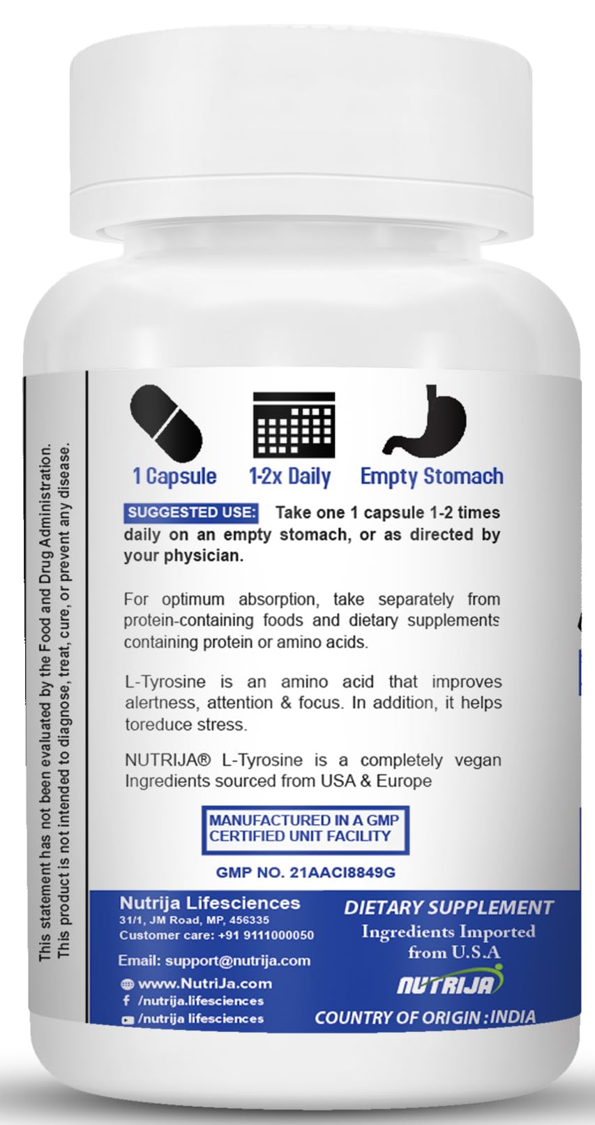 support mood with NutriJa L-Tyrosine
