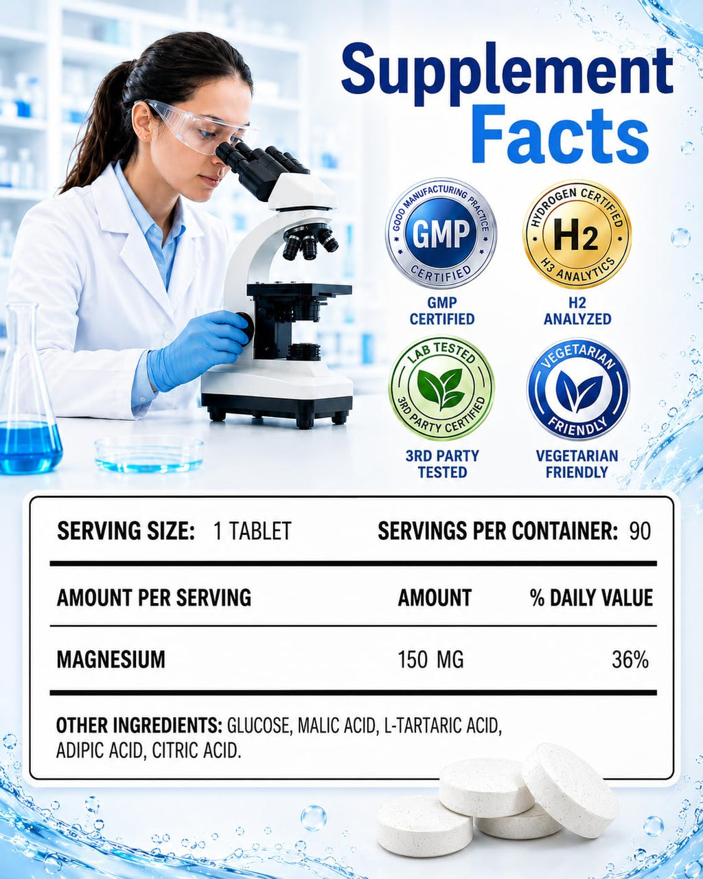 support muscle function magnesium tablets