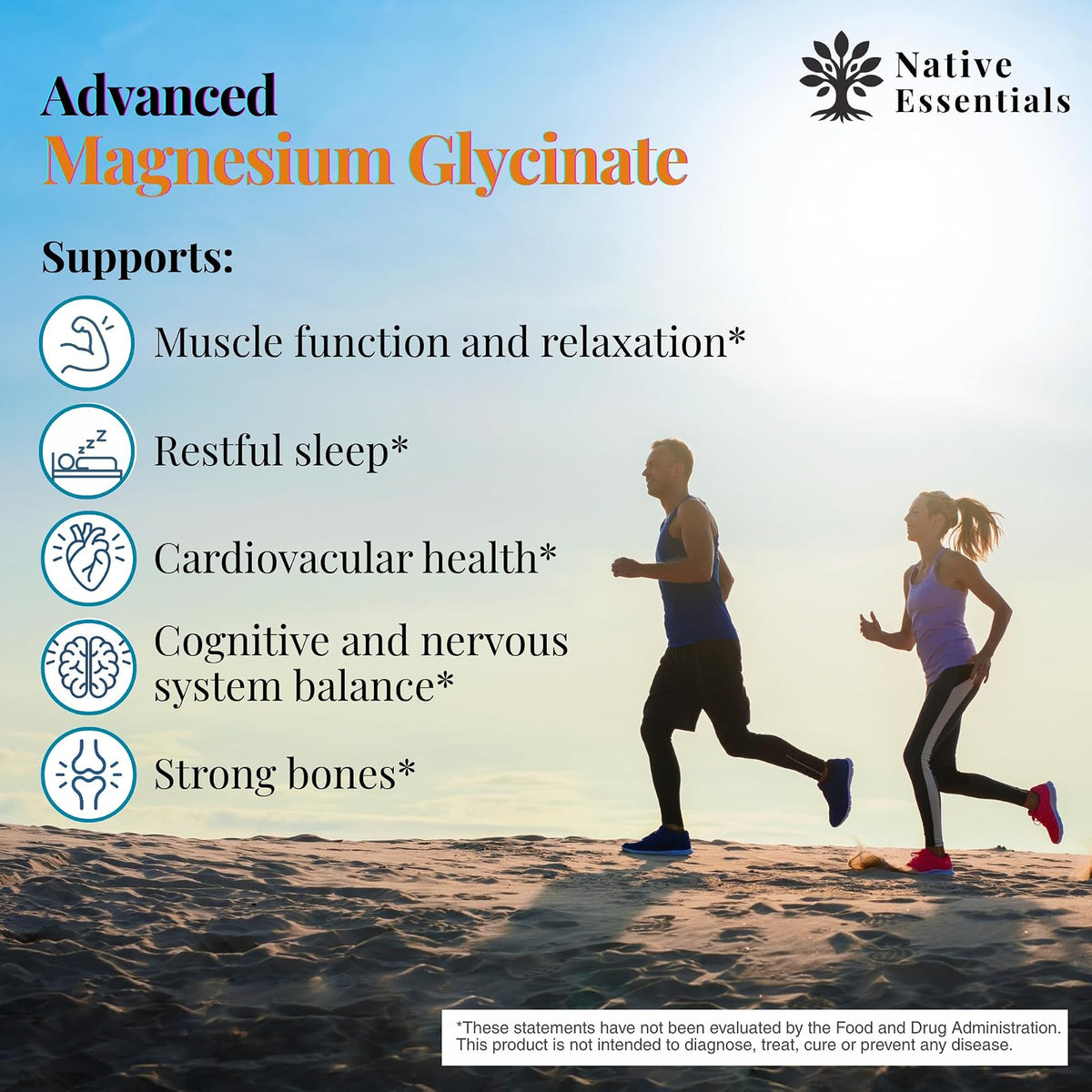 Support muscle function with magnesium glycinate