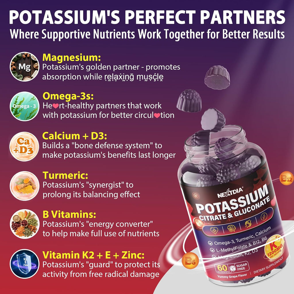 support muscle function with potassium