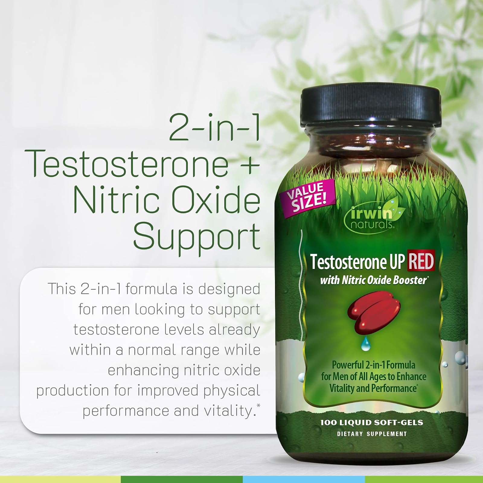support muscle growth Testosterone UP RED