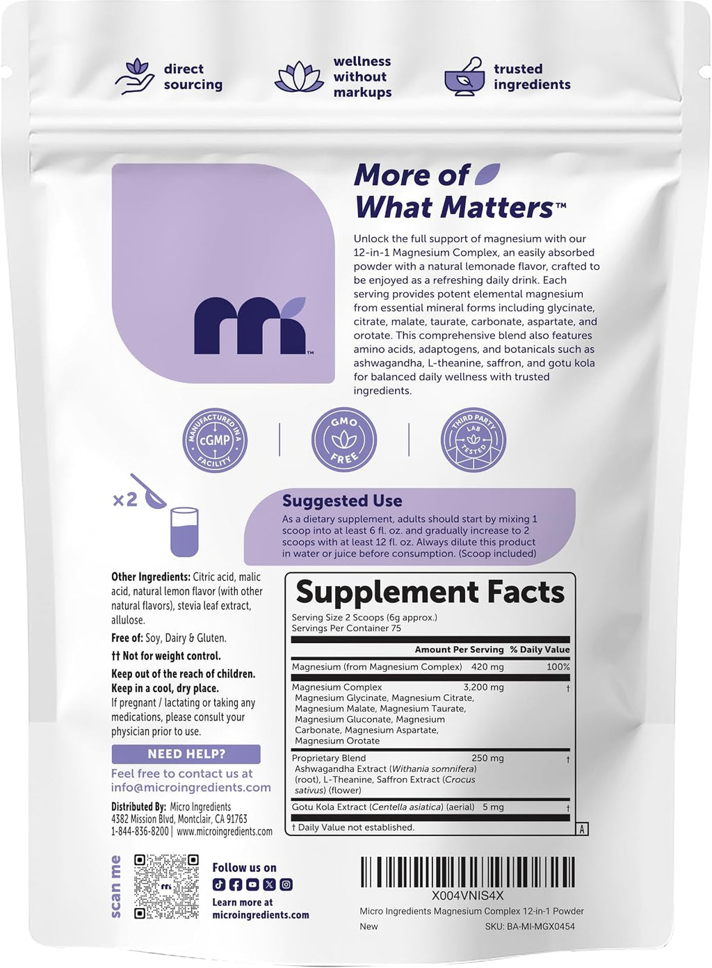 support muscle recovery magnesium powder