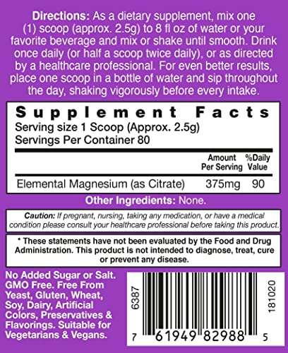 support nerve function with magnesium powder