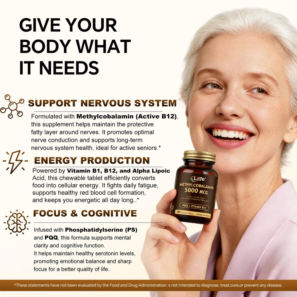support nerve health with B12
