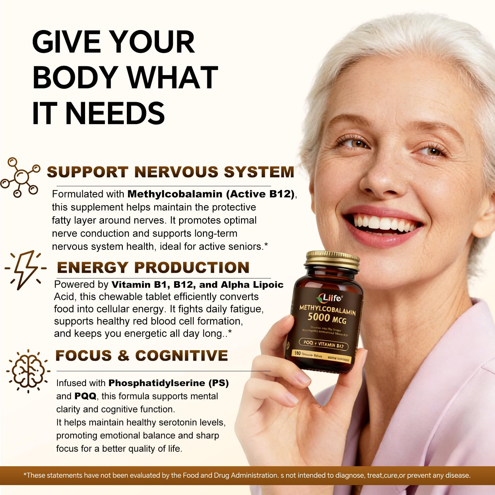support nerve health with B12