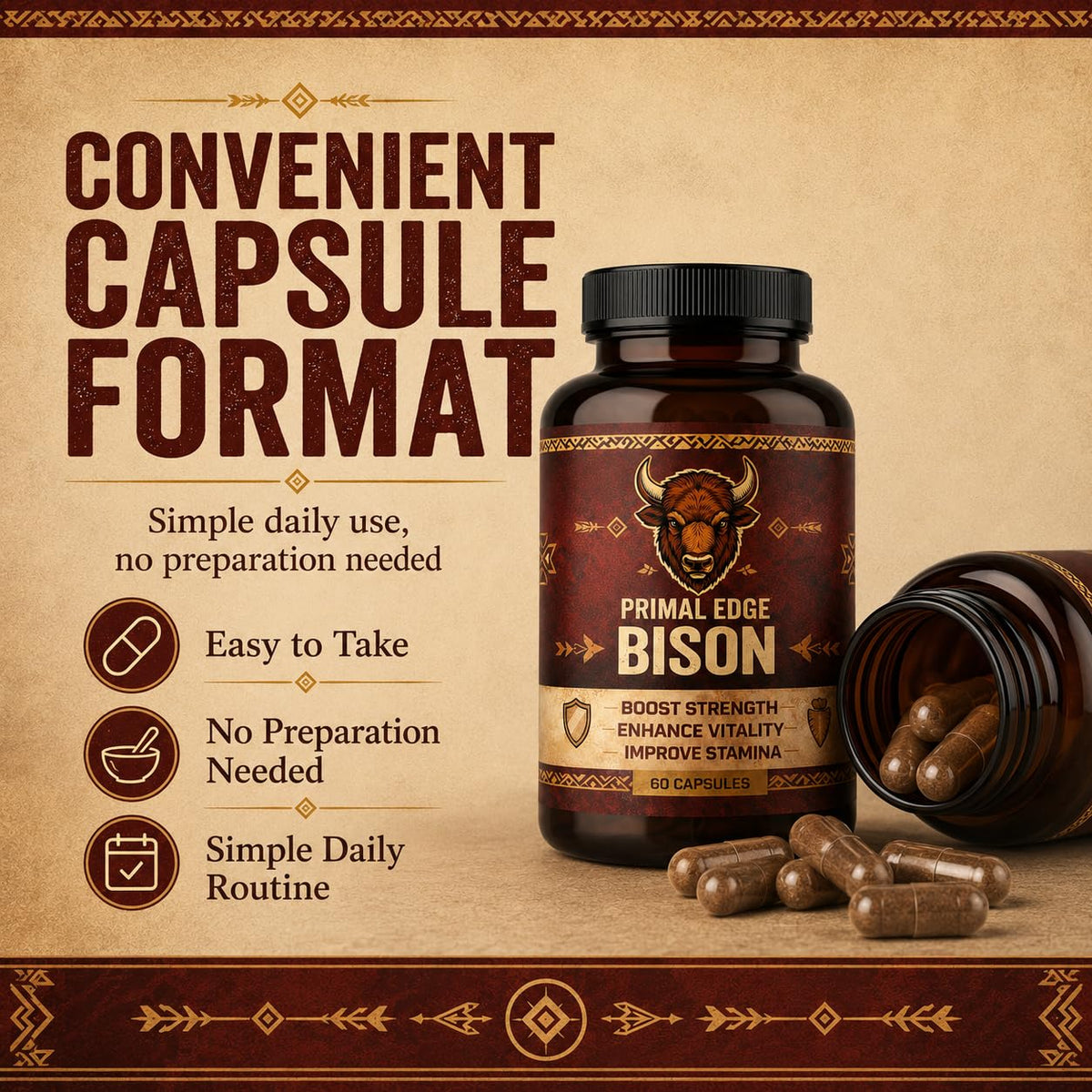 support overall health with bison vitamins