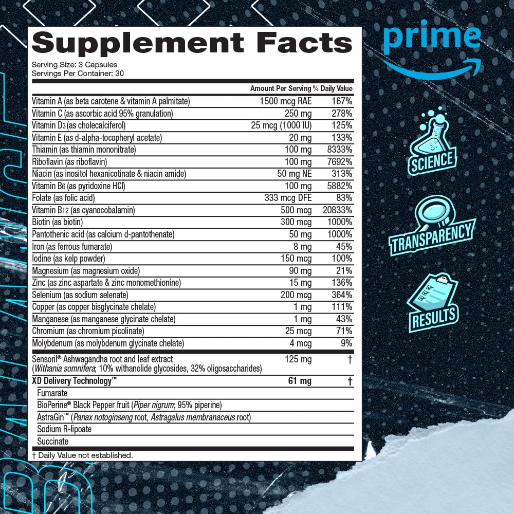 Support overall health with blended vitamins