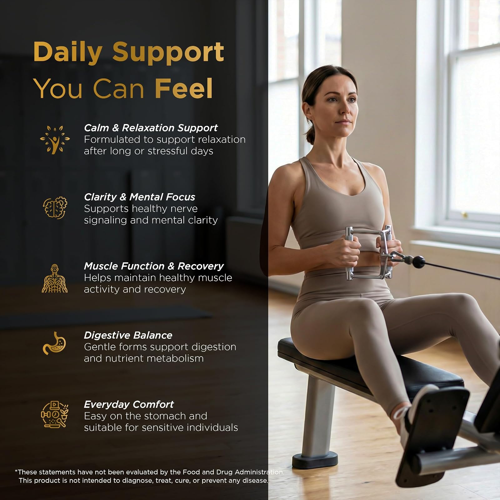 support relaxation with magnesium complex