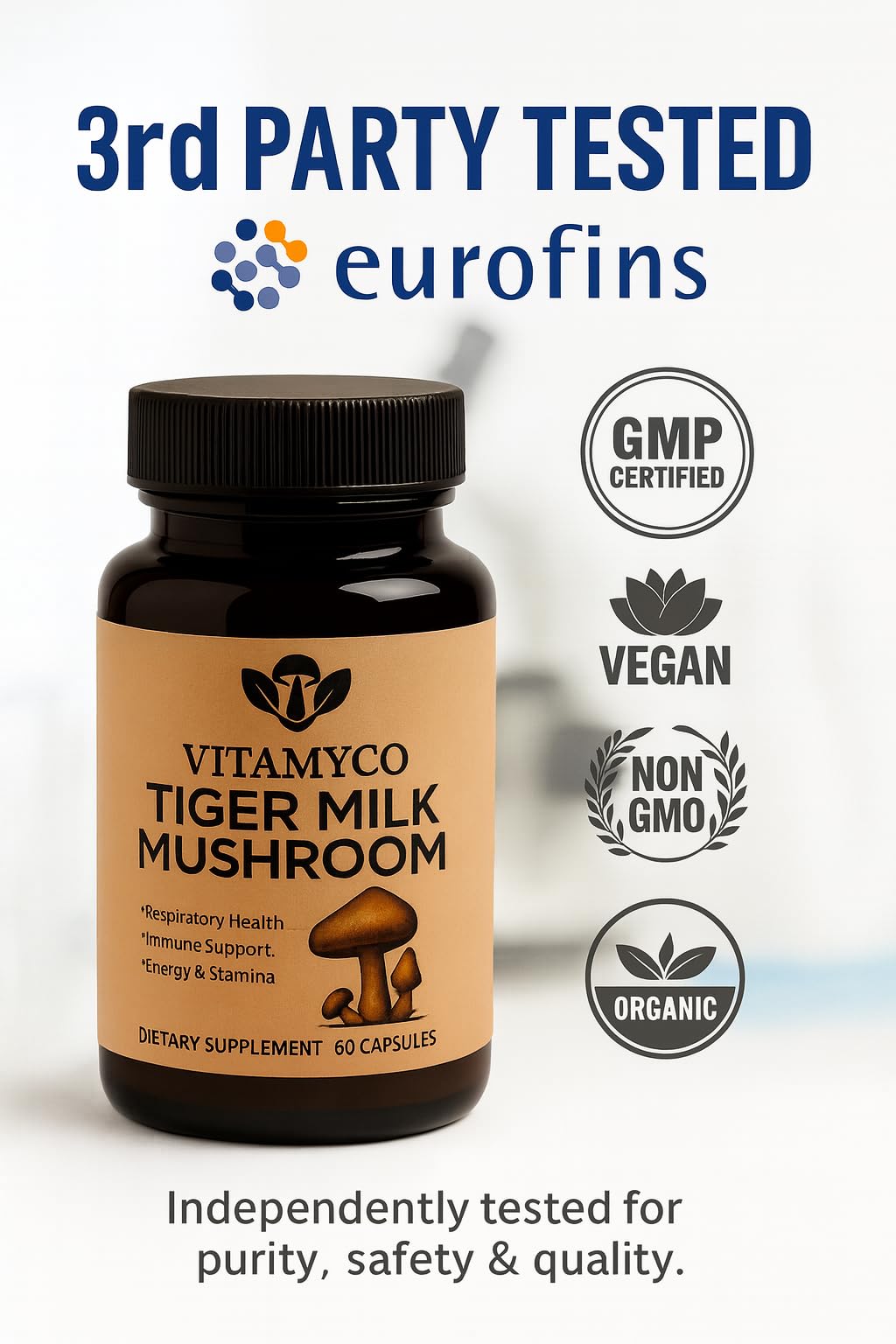 Support respiratory function with Tiger Milk Mushroom