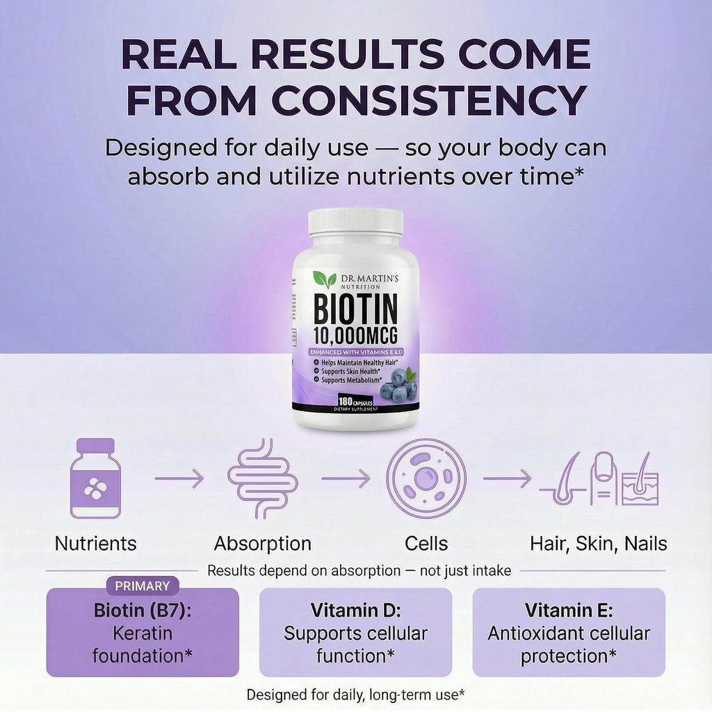 Support strong nails with biotin